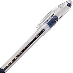 Pentel® R.S.V.P.® Ballpoint Pens, Medium Point, 1.0 mm, Clear Barrel, Blue Ink, Pack Of 12