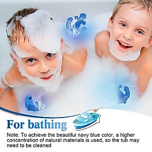 Swiffen 30 Sets Nautical Theme Baby Shower Favors Include Navy Blue Bubble Anchor Shape Bath Bombs Thank You Card Organza Bag for Spa Guests Wedding Birthday Gender Reveal Party Decoration