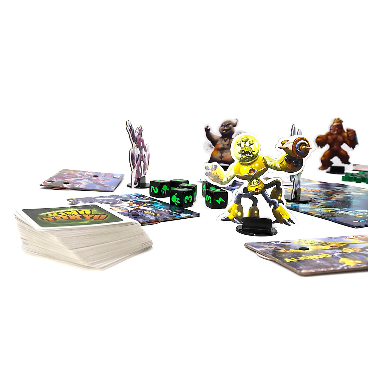 IELLO: King of Tokyo, New Edition, Strategy Board Game, Space Penguin Included in the Box, For 2 to 6 Players, 30 Minute Play Time, For Ages 8 and Up