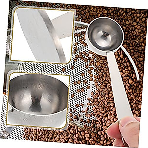 Gadpiparty 2pcs Powder Hammer Measuring Spoon Office Coffee Maker Espresso Ground Coffee Espreso Machine Tamping Coffee Spoon Coffee Scoop for Ground Coffee Tea Spoon Silver Stainless Steel