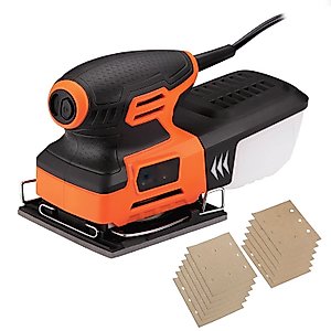 2.2A 1/4 Sheet Sander with Copper Motor, Dust-proof Switch and Soft Rubber Protection - PSS01A