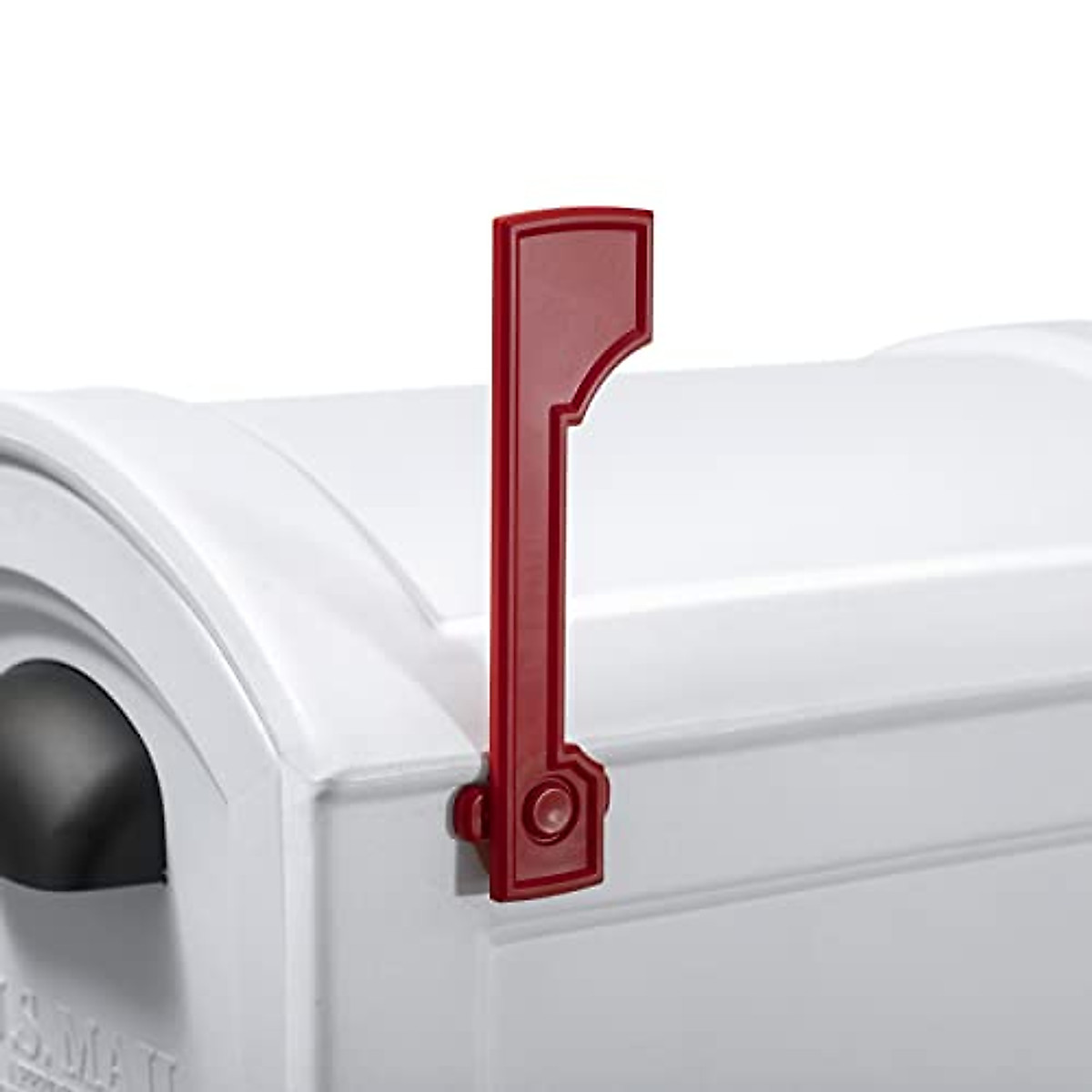 Step2 Town-to-Town XL Post-Mount Mailbox, Weather Resistant, Large Outdoor Mailboxes, Made of Durable Plastic, Easy to Install, USPS T4 Sized Mailbox, Flag Included, Classic White