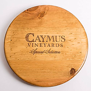 Caymus Crate Lazy Susan by Alpine Wine Design, Golden Oak Finish
