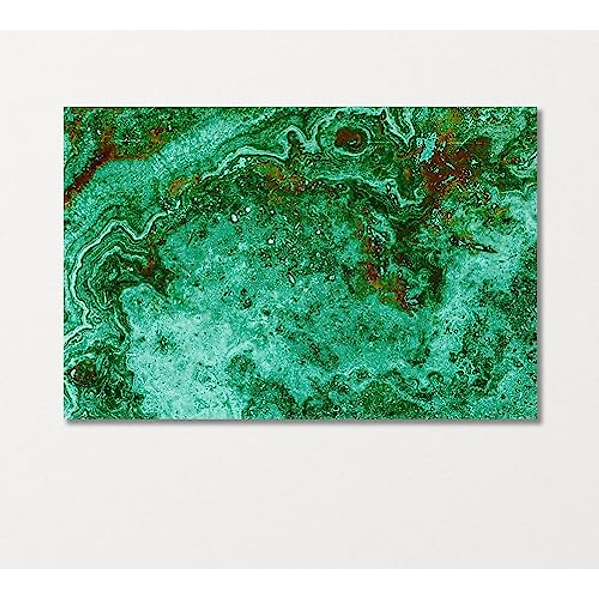 Emerald Green Marble Canvas Print 3 Panels / 36x24 inches