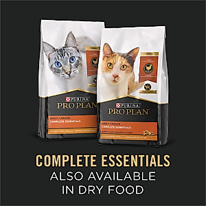 Purina Pro Plan Gravy Wet Cat Food, Complete Essentials Seafood Stew Entree in Sauce - (24) 3 oz. Pull-Top Cans