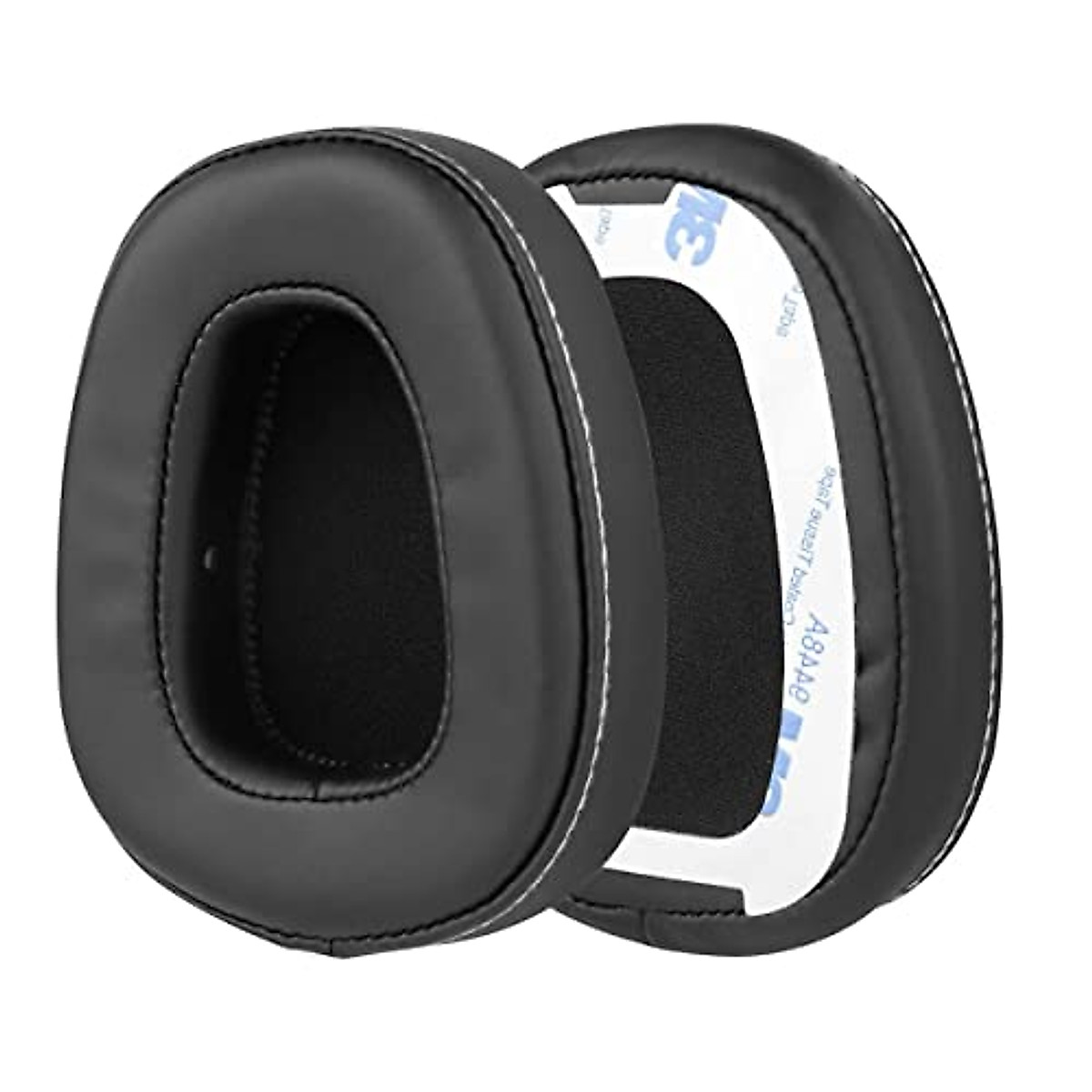 Replacement Ear Pads with Tape Compatible with Skullcandy Crusher Wired Built-in Amplifier and Mic Headphone (Protein Leather)