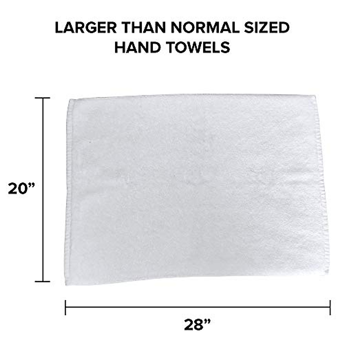 Wove Extra Soft Hand Towel for Sensitive Skin, White