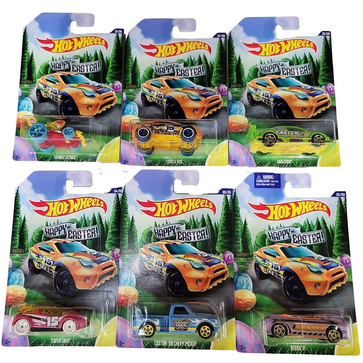 Hot Wheels Easter 2015 Complete Set of 6 Diecast Vehicles
