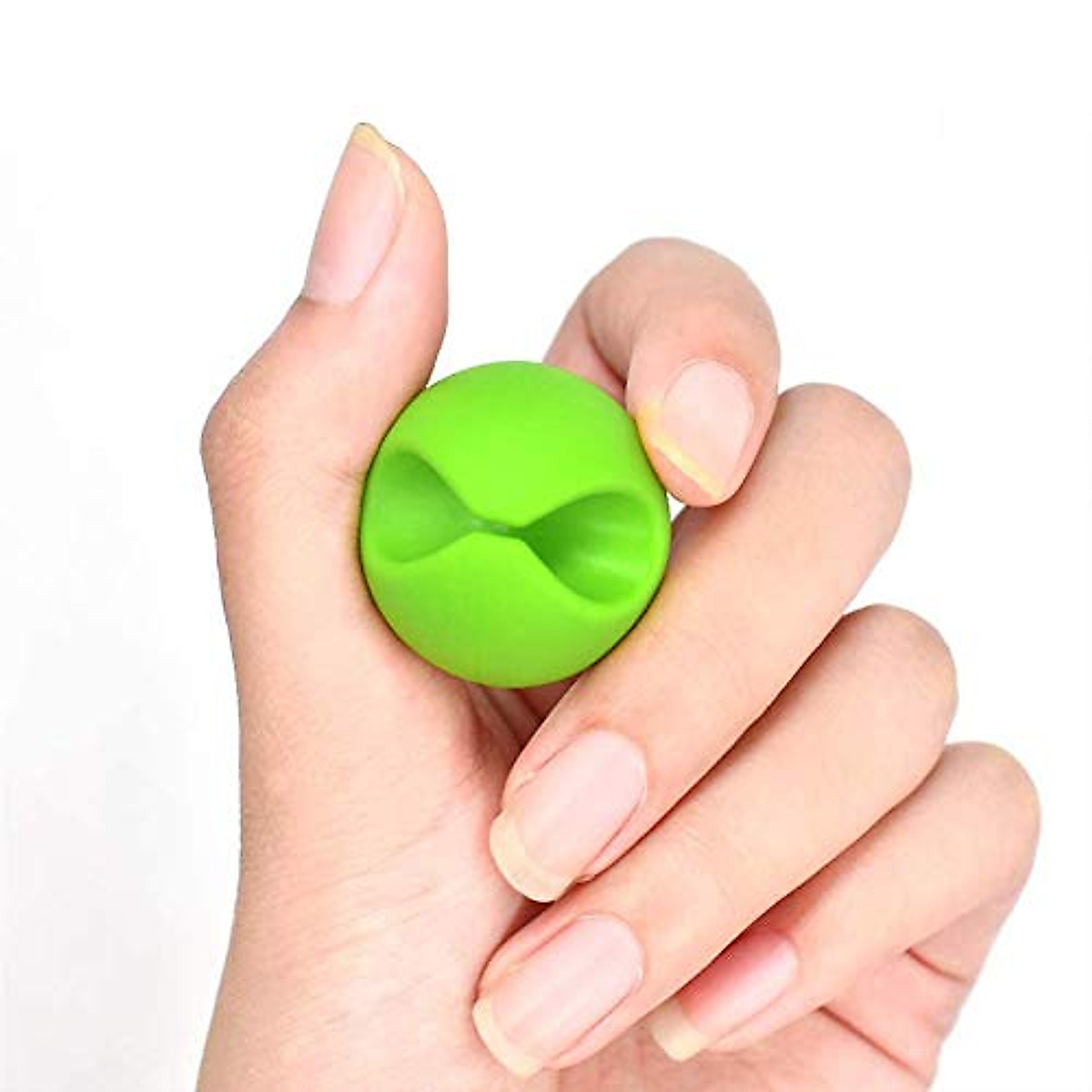 Wire and Cable Clamp Holder, Self-Adhesive Desktop Data Cable Clamp, Multifunctional Round USB Wire Clamp for Home Office and Car, Non-Toxic Material Durable Clamp