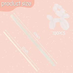 260 Balloons, 100 PCS Long Balloons, Clear Balloon Animal Balloons, Long Balloons for Tying Balloon Arch, Thickening Latex Twisting Animals Balloons for Wedding Birthday Party Decorations