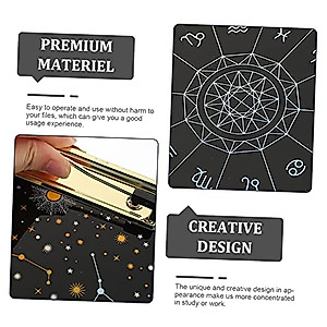 Ciieeo Plastic Folders 2pcs Convenient Document Profile Practical Holder Conference Nurse with Exam Paper Case Writing Storage Fashion Size Clipboard Portable Office Clip Pattern Plastic