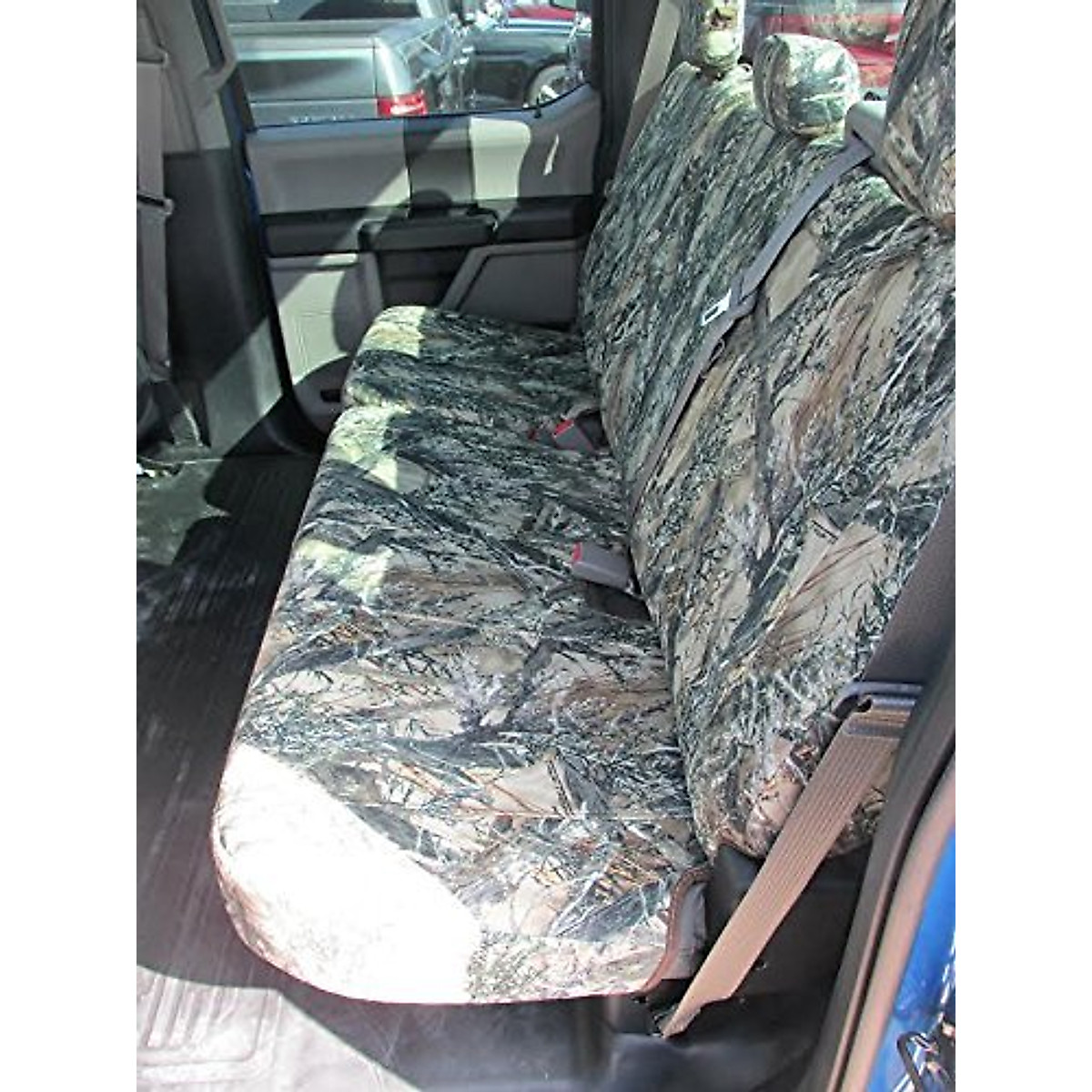 Durafit Seat Covers | Compatible With 2015-2019 Ford F150 2016-2019 F250-F550 Front And Rear Seat Cover Set | MC2 Camo Endura Waterproof Fabric | Read Every Detail To Get The Correct Truck Seat Covers