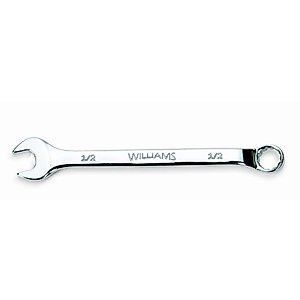 Williams 11954 Combination Wrench Offset, 1/2-Inch, High Polish Chrome Finish