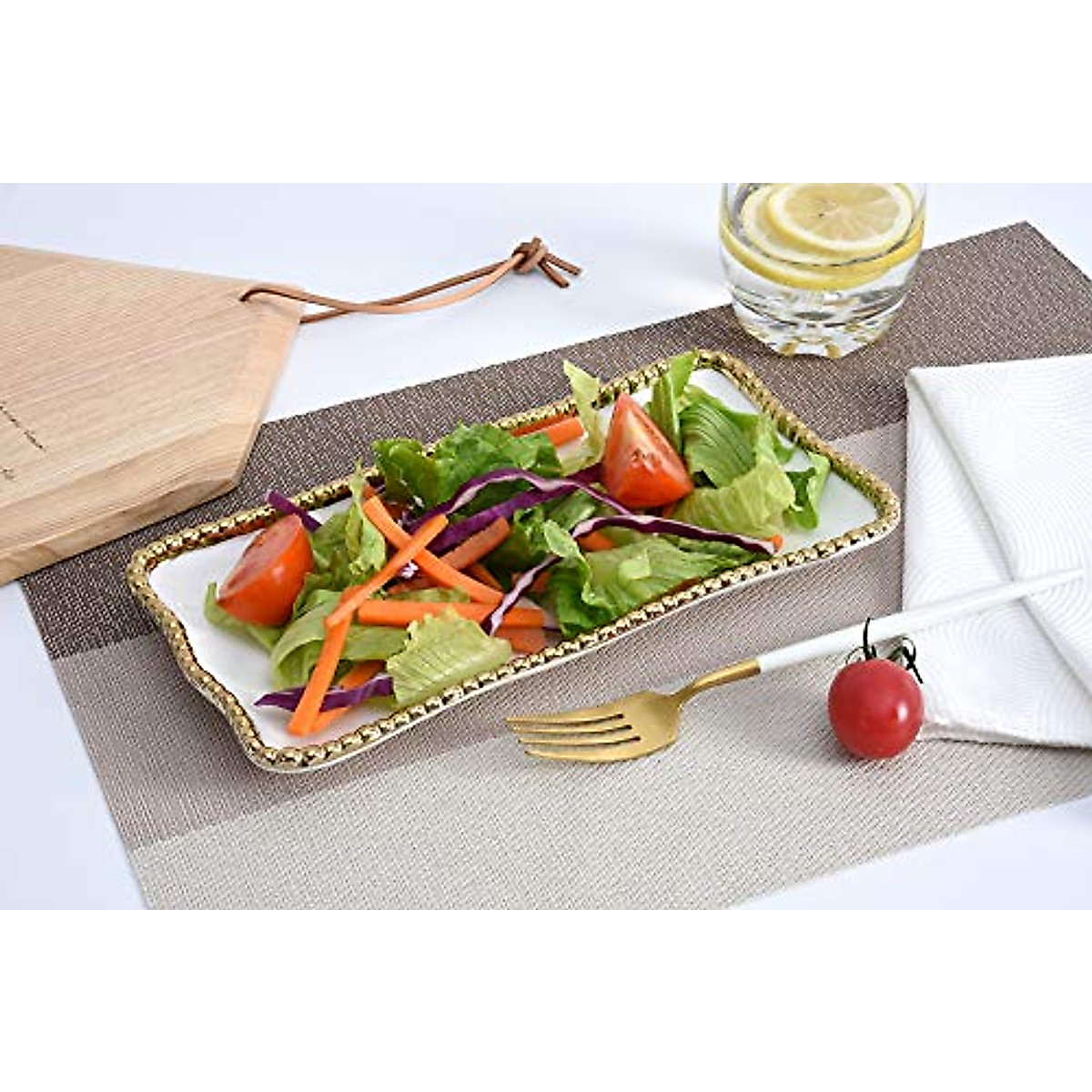Pampa Bay Golden Salerno Small Rectangular Tray