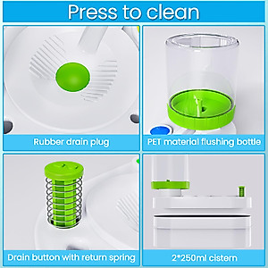 NIUCOO 2024 Upgraded Paint Brush Cleaner Brush Rinser: Paintbrush Cleaners Painting Station Paint Brush Rinse Paint Brush Washer Estacion De Pintura Flush My Brush Washing