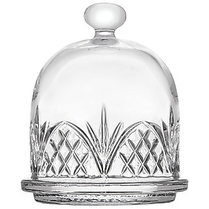 Godinger Serving Hostess Set - Butter Dish, Sugar and Creamer, Packet Holder, Cracker Tray - 5 Piece Set, Dublin Collection