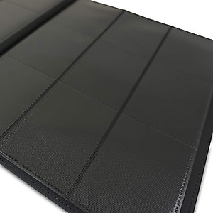 Vault X 9 Pocket Trading Card Binder with Secure Elastic Strap Fastener - Rigid Exo-Tec Folder with 20 Double-Sided Pages each with Side Loading Pockets Protect 360 Cards for TCG