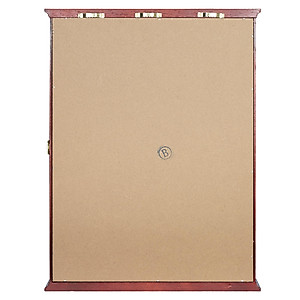 36 Shot Glass Display Case Wall Cabinet Holder Rack with Glass Door - Cherry Finish (SCD06B-CH)