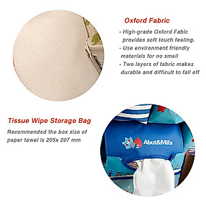 Car Backseat Organizer Kick Mats - Auto Seat Back Protector Kids Toy Storage Rabbit