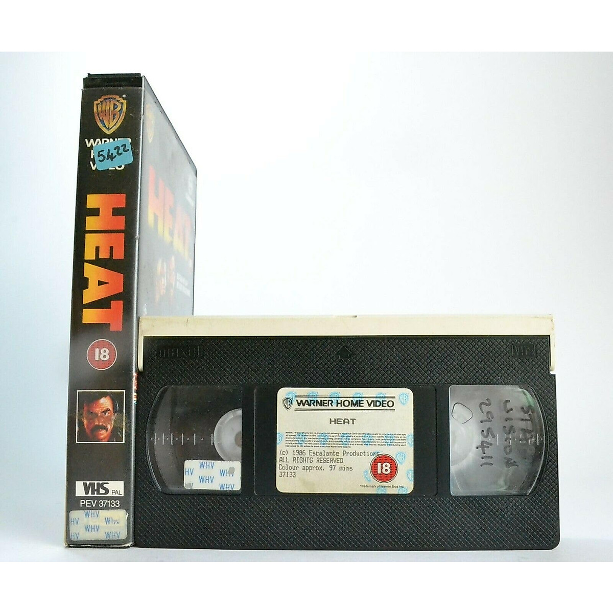 Heat - Burt Reynolds - Warner Home Video - Vintage - Pal VHS