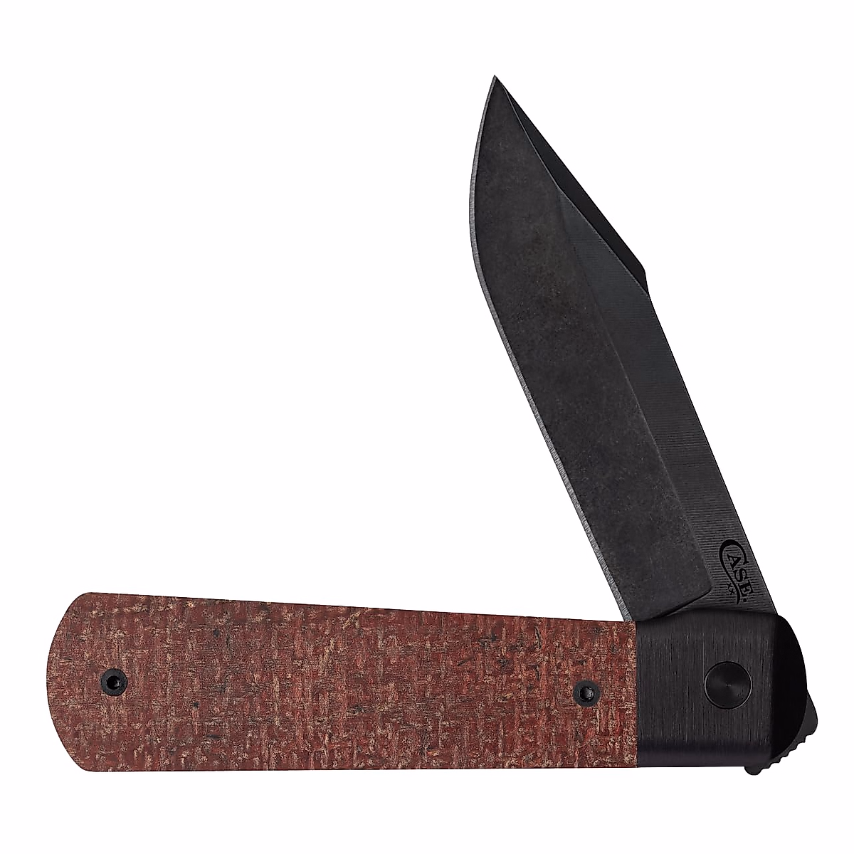 Case XX Knives Longhouse Liner Lock Dark Red Burlap Micarta 10769 CPM-20CV Pocket Knife