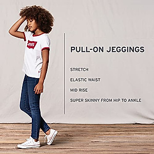 Levi's Girls' Little Skinny Fit Pull On Jeggings, Sweetwater, 6