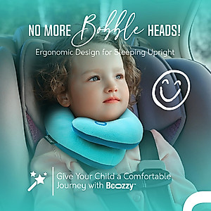 BCOZZY Travel Neck Pillow, Supports The Neck, Head & Chin, Stops The Head from Falling Forward, for car seat & Plane, Small Cat Bag, Pink