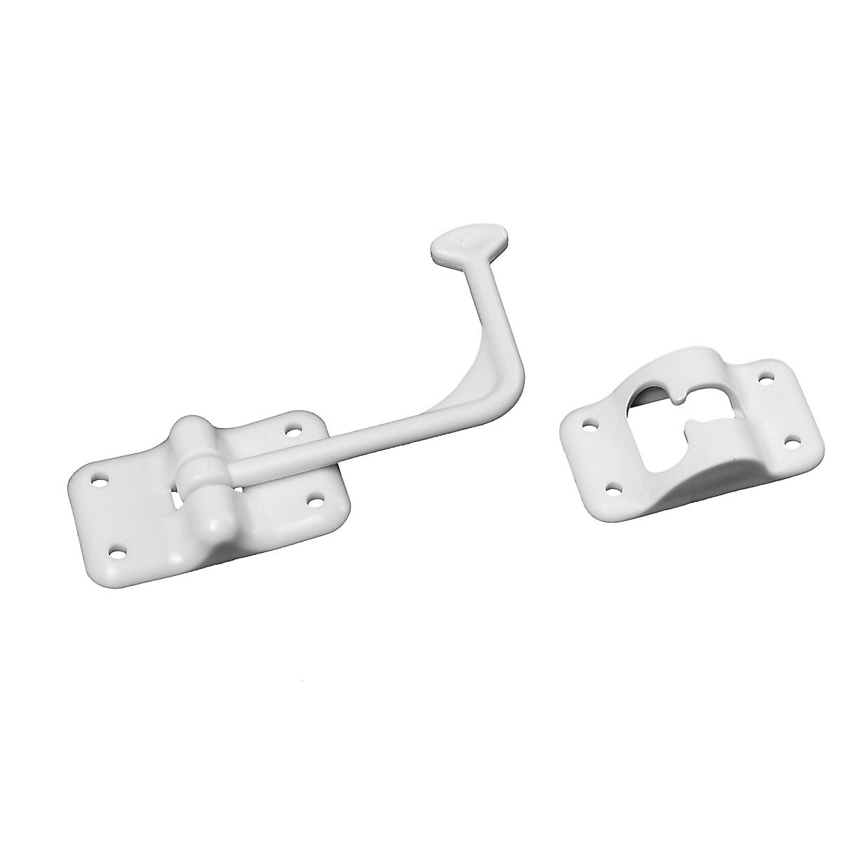 RV Designer E250, Plastic Door Holder, T Style, 90 Degree, White, Entry Door Hardware