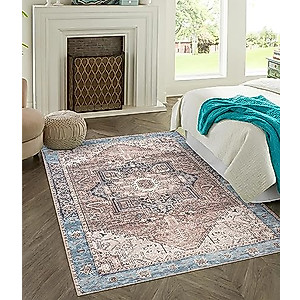 Bellini Rugs Machine Washable Rug with Non Slip Backing, Living Room Rug, Kitchen Area Rug, Pet Friendly Area Rugs, Throw Rugs for Entryway, Home Floor Decor, 3' x 5'