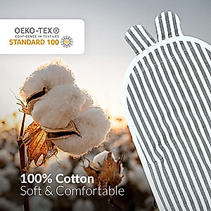 Dingos and Dachshunds Baby Swaddle Sack incl. 3 Baby Beanies (Pack of 3) - 100% Oeko-TEX Cotton - Newborn Swaddle 0-3 Months - Sleep Sack Swaddle