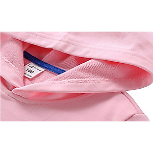 Ding-dong Baby Toddler Kid Boy Girl Solid Casual Pocket Hoodie Sweatershirt Pullover（Black,5T）