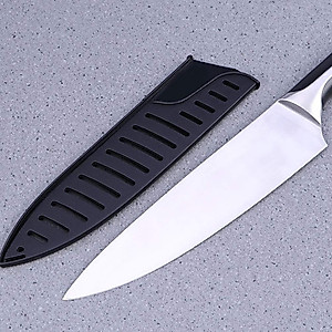 WINOMO 10pcs Edge Guards Cover Sleeves Plastic Cover Case Protectors for Chopping Cutter Black