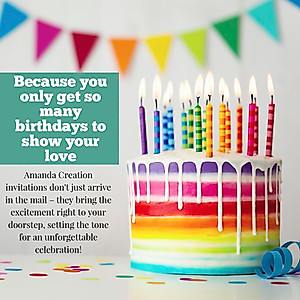 Look Who Fall Owl Themed Fill In Birthday Party Invitations, 20 5x7 Fill In Cards with Twenty White Envelopes by AmandaCreation