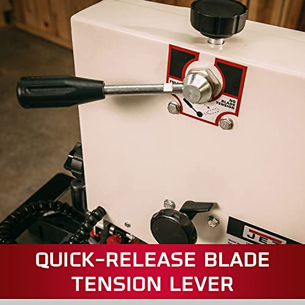 JET JWB-10, 10-Inch Woodworking Bandsaw with Stand, 1/2HP, 1Ph 115V (714000)