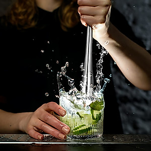 Cabilock Cocktail Muddler Kitchen Masher Tool Margarita Muddler Stainless Steel Cocktail Muddler Stainless Steel T Tool Stainless Steel Whisk Stainless Steel Muddler Drinks Extended Section