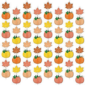8 pack Fall Pumpkin Maple Leaf Hanging Banners,Little Pumpkin Baby Shower Decorations Fall Birthday Party Hanging Swirls,Autumn Thanksgiving Hanging Decorations for Classroom Home Party Supplies