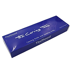 ThaiHonest SET 3 FRUIT AND SOAP CARVING KNIFE SEEDING KNIVES BRASS HANDMADE MULTICOLOR (Multicolor)