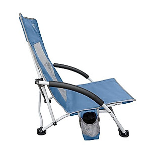 E-Z UP Low Sling Outdoor Folding Chair, Slate Blue