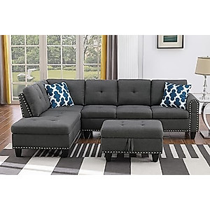 Devion Furniture EZO Sofas, Dark Gray