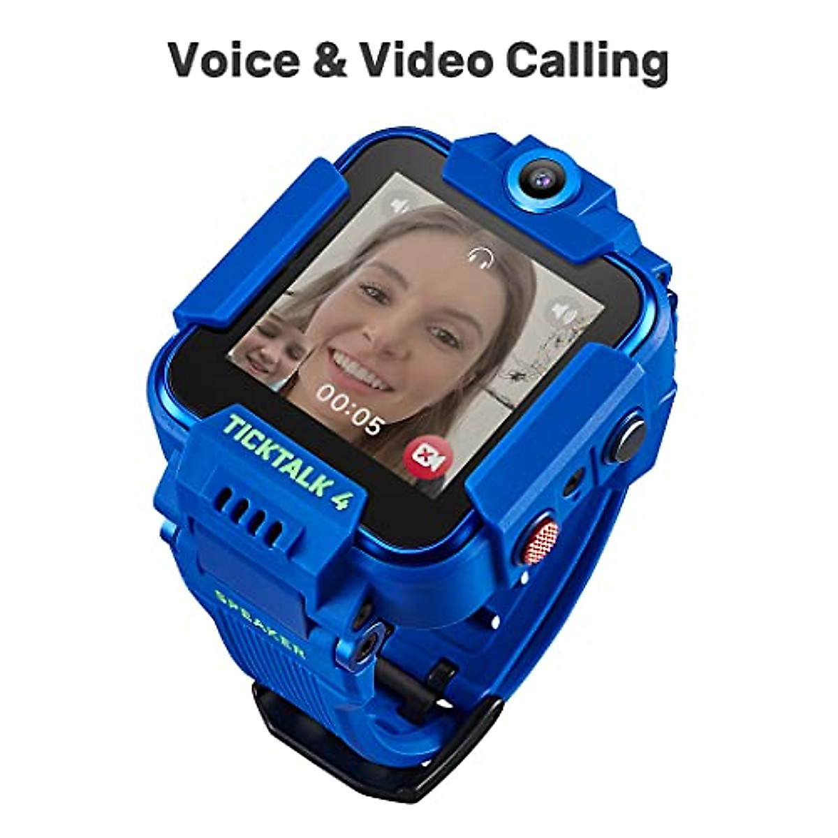 TickTalk 4 Kids Smartwatch with Power Base Bundle (Blue Watch On at&T's Network)