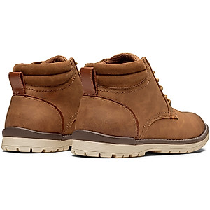 Vostey Men's Boots Winter Hiking Boots Water-resistant Casual Chukka Boots for Men (BMY673 yellow brown size 10.5)