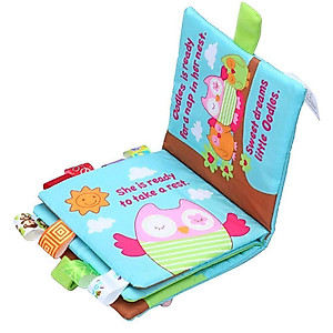 SUNEN Baby Soft Book Cloth Book Crinkle Books for Babies, Touch and Feel Books for 1 Year Old Infants Early Education Toys, Fabric Tactile Baby Books for Toddler Newborn Boy & Girl Best Gift