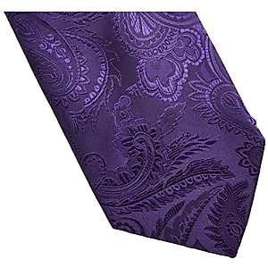STACY ADAMS mens Classic Style Reg necktie, Purple, Regular US