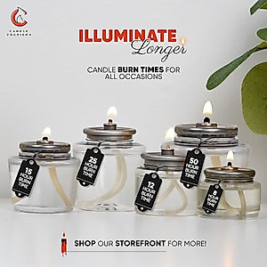 Candle Charisma Disposable Liquid Candles - Oil Tea Lights with Extended 8 Hour Burn Time - Dripless Liquid Candle, Smokeless Clean Burning Fuel, 180 PCS