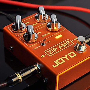 JOYO R-04 ZIP AMP Pedal Effect Strong Compression Overdrive Pedal Simulate Amplifier Effect Pedal for Electric Guitar True Bypass