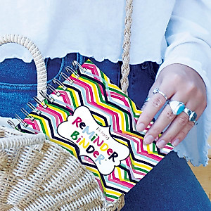 Reminder Binder 2023-2024 18-Month Weekly Monthly Planner, January 2023 - June 2024, 8.75” x 7.25”, Hardcover, Elastic Closure, Twin-Wire Binding, Planner Stickers, Monthly Divider Tabs, Pockets, To-Do Lists, Budget Planner, Keepsake Box