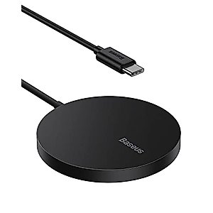 Baseus Wireless Charger for Magsafe, 15W Mini Lightweight Magnetic Wireless Charger with N52 Strong Magnets & Aerogel, Upgraded Temperature Control Compatible with iPhone 12/13/14 Series