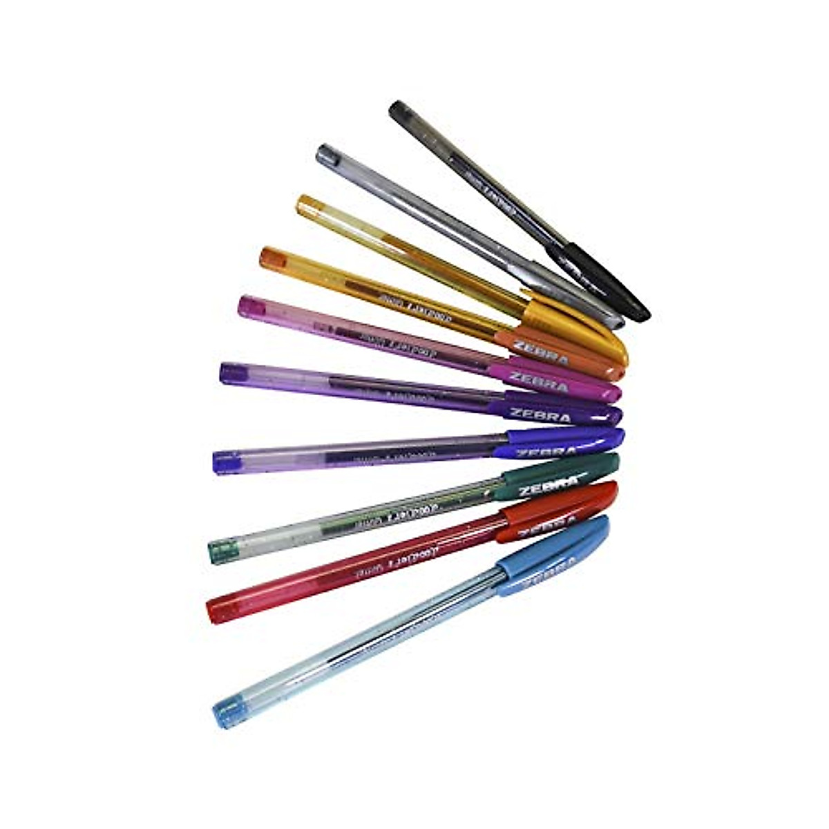 Zebra Pen Doodlerz Gel Stick Pen, Bold Point, 1.0mm, Assorted Glitter Colors, 10 Pack
