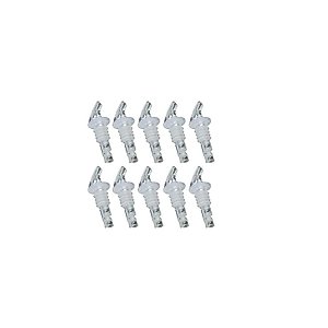 1/4 oz Clear (PP-14C) Measured Liqour Pourer - Precision Pour Liquor & Wine Bottle Pour Spout - (10-Pk) 100% USA Made - Pour The Perfect Cocktail with Our No Leak Bottle Spouts, Size 0.25 oz
