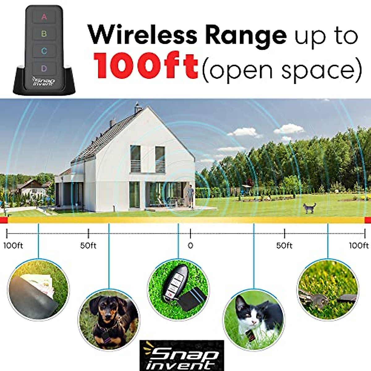 Key Finder Anti Lost Tag Beeper trackers - Locator to Find Lost TV Remote Control, Keys, Purse, Pets - Quick Finder Keychain Tracker Tags - Find Your Belonging Items Quickly